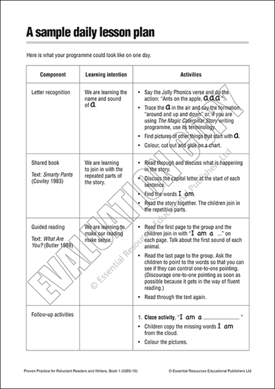 iUgo | A sample emergent reading lesson plan